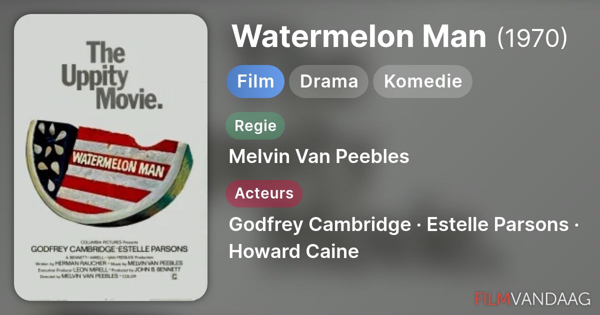 Watermelon Man (film, 1970) - FilmVandaag.nl