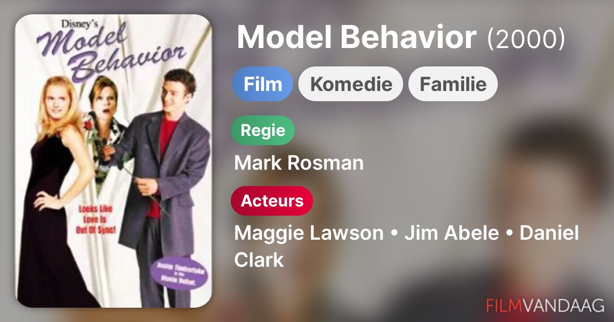 Model Behavior (film, 2000) - FilmVandaag.nl