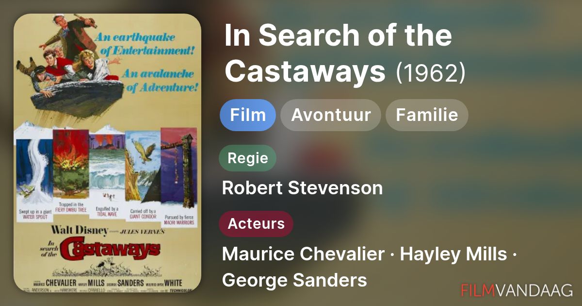 In Search of the Castaways (film, 1962) - FilmVandaag.nl