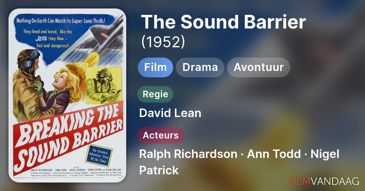 The Sound Barrier (film, 1952) - FilmVandaag.nl