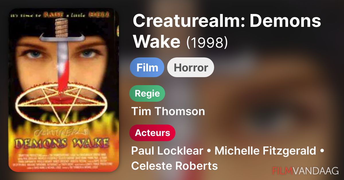 Creaturealm: Demons Wake (film, 1998) Nu Online Kijken - FilmVandaag.nl