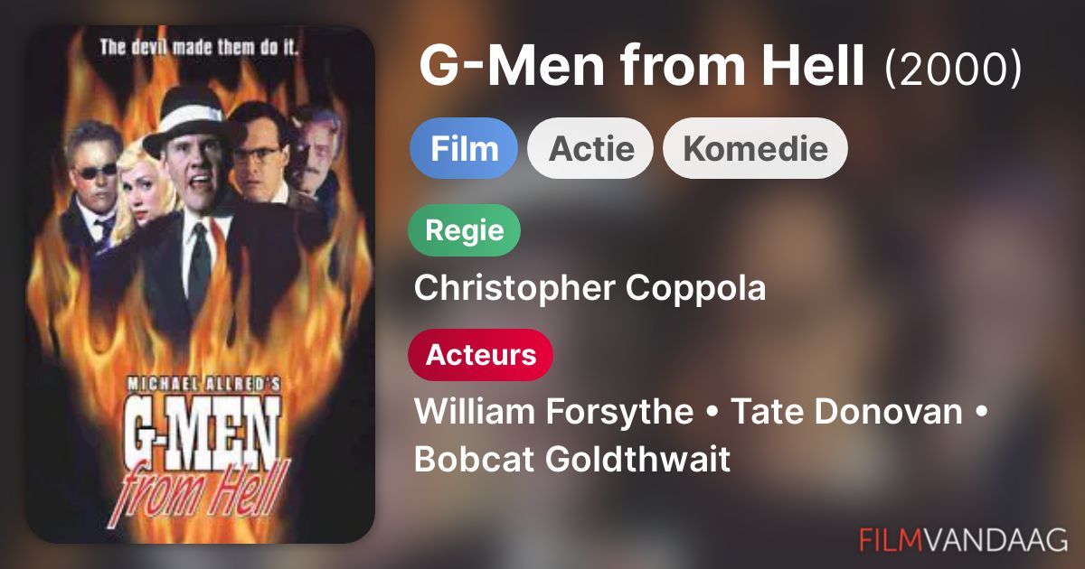 G-Men from Hell (film, 2000) - FilmVandaag.nl