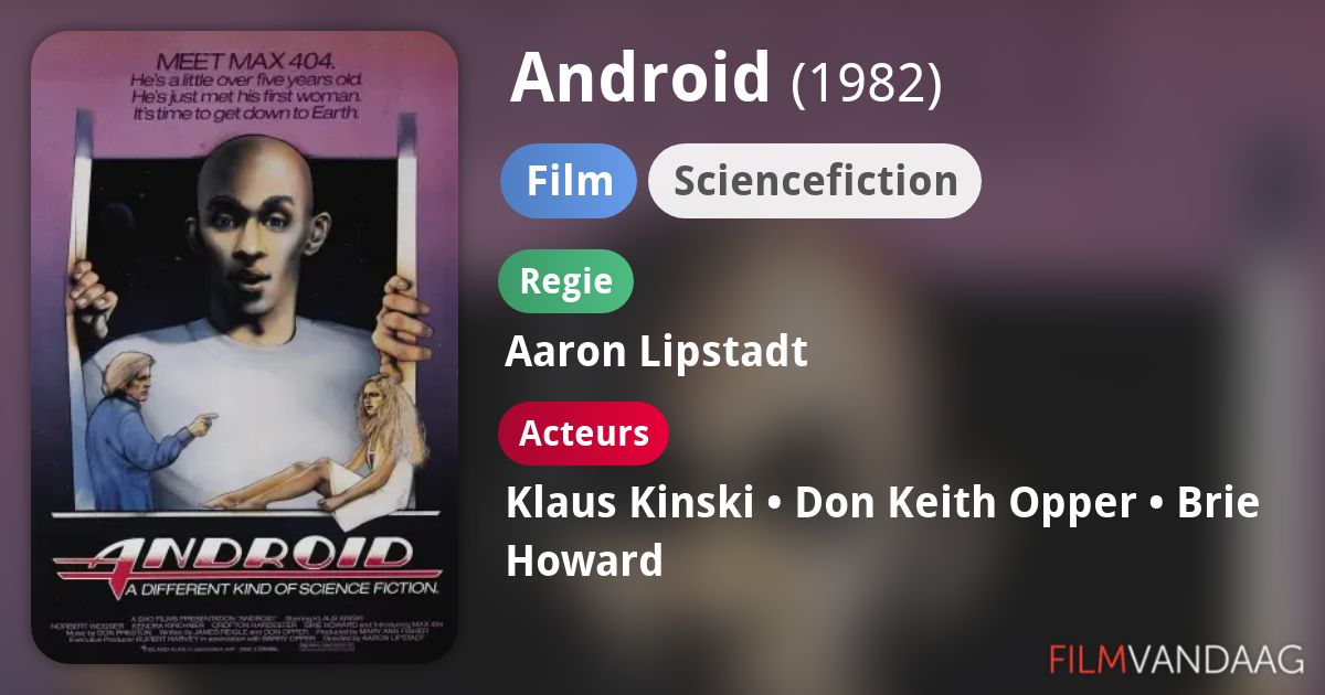 Android (film, 1982) - FilmVandaag.nl