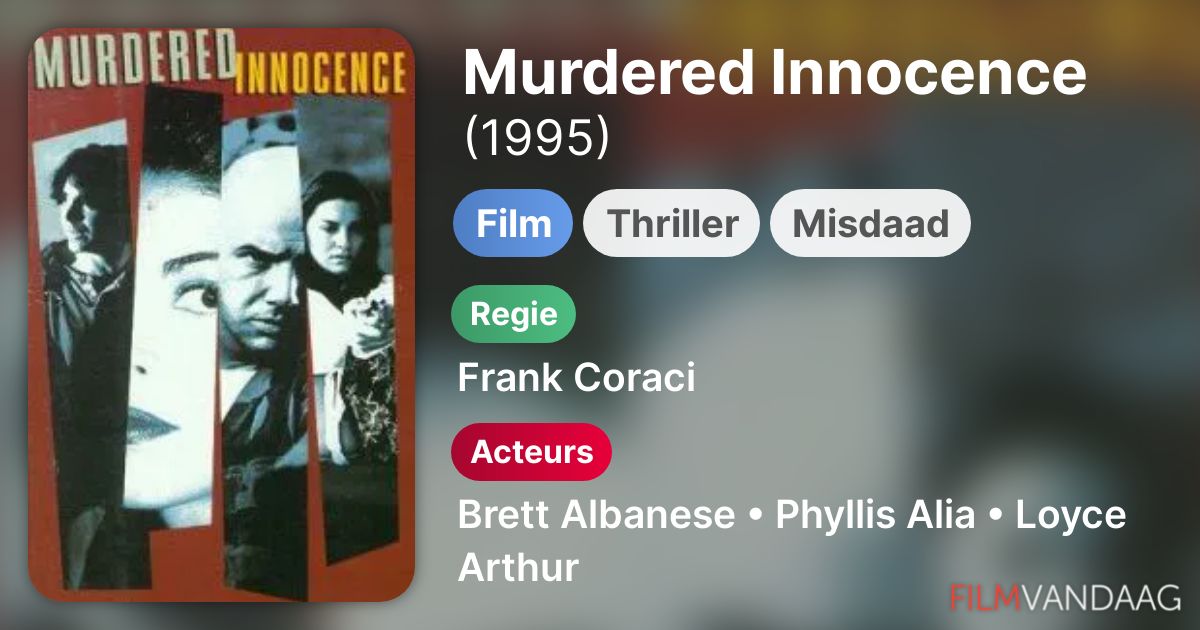 Murdered Innocence (film, 1995) - FilmVandaag.nl