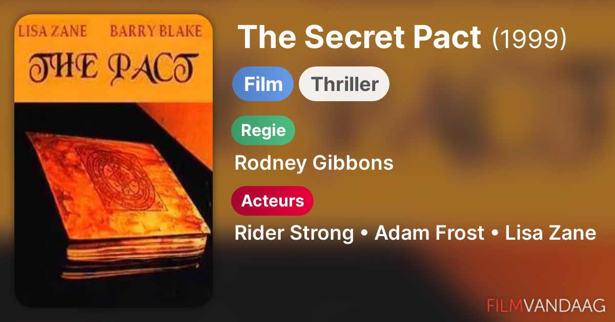 The Secret Pact (film, 2001) - FilmVandaag.nl