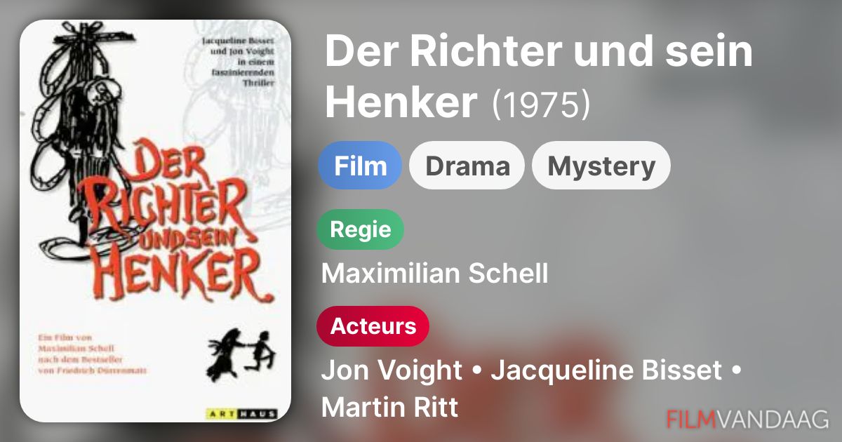 Der Richter und sein Henker (film, 1975) - FilmVandaag.nl