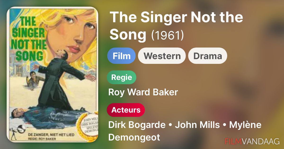 The Singer Not the Song (film, 1961) - FilmVandaag.nl