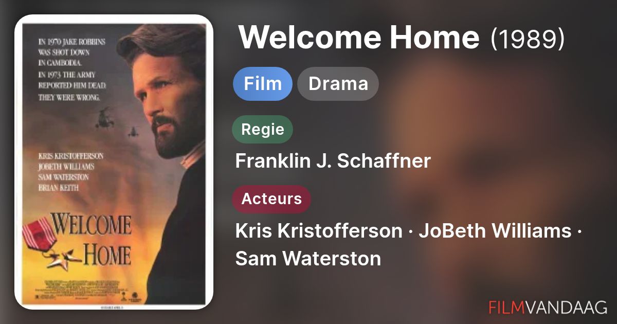Welcome Home (film, 1989) - FilmVandaag.nl