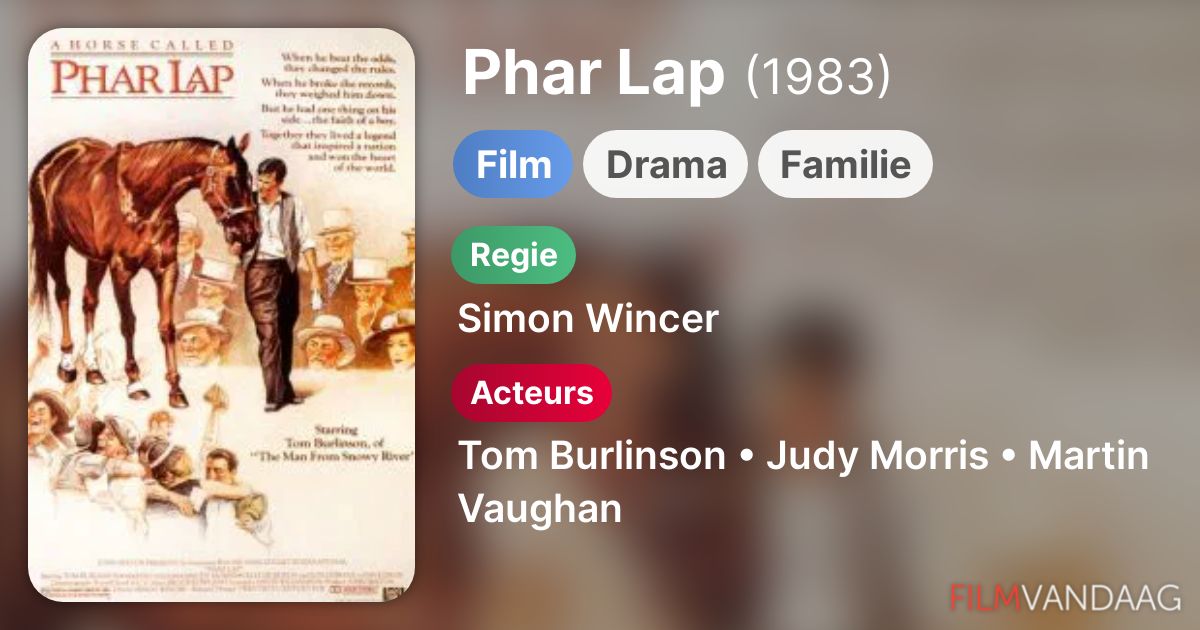 Phar Lap (film, 1983) - FilmVandaag.nl