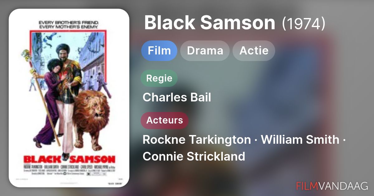 Black Samson (film, 1974) - FilmVandaag.nl