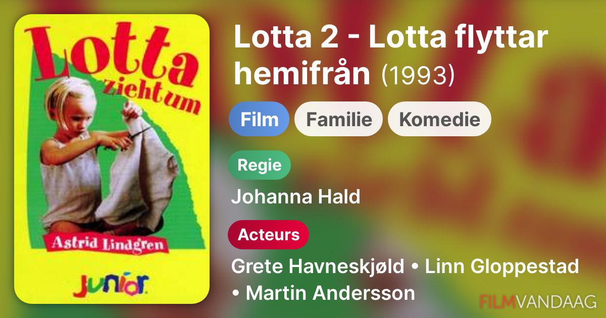Lotta 2 - Lotta flyttar hemifrån (film, 1993) - FilmVandaag.nl