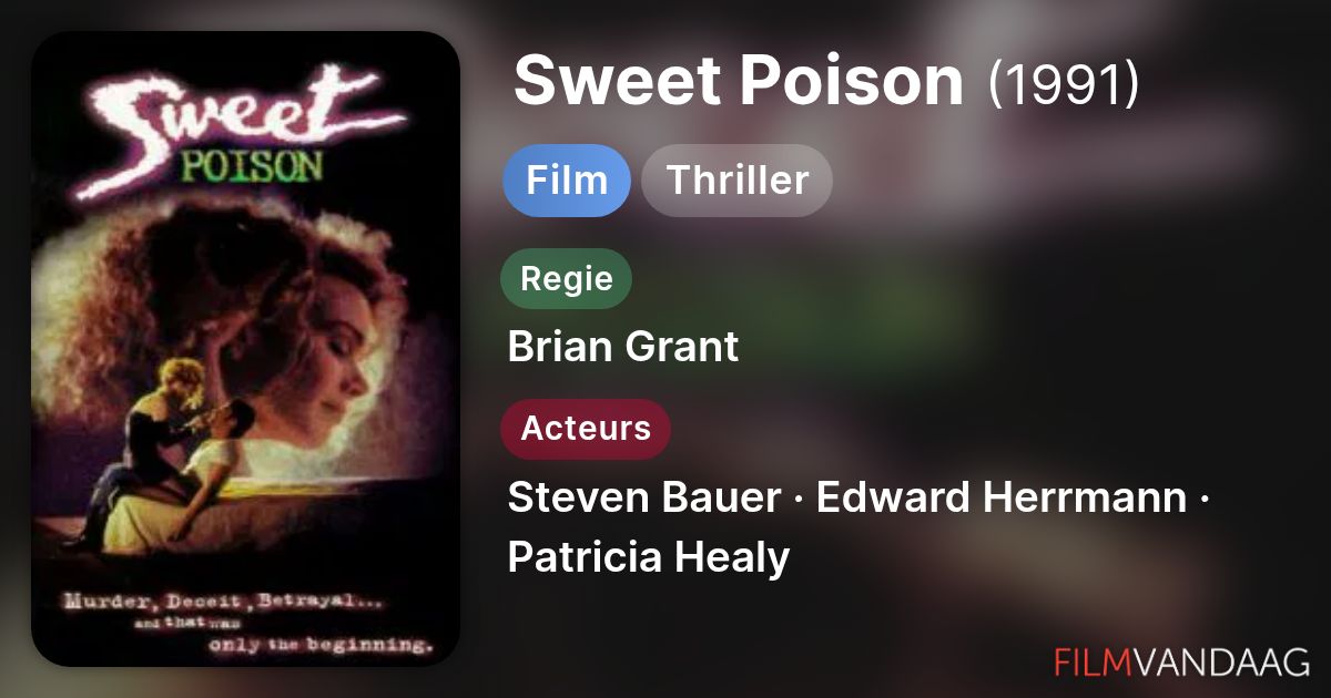 Sweet Poison (film, 1991) - FilmVandaag.nl