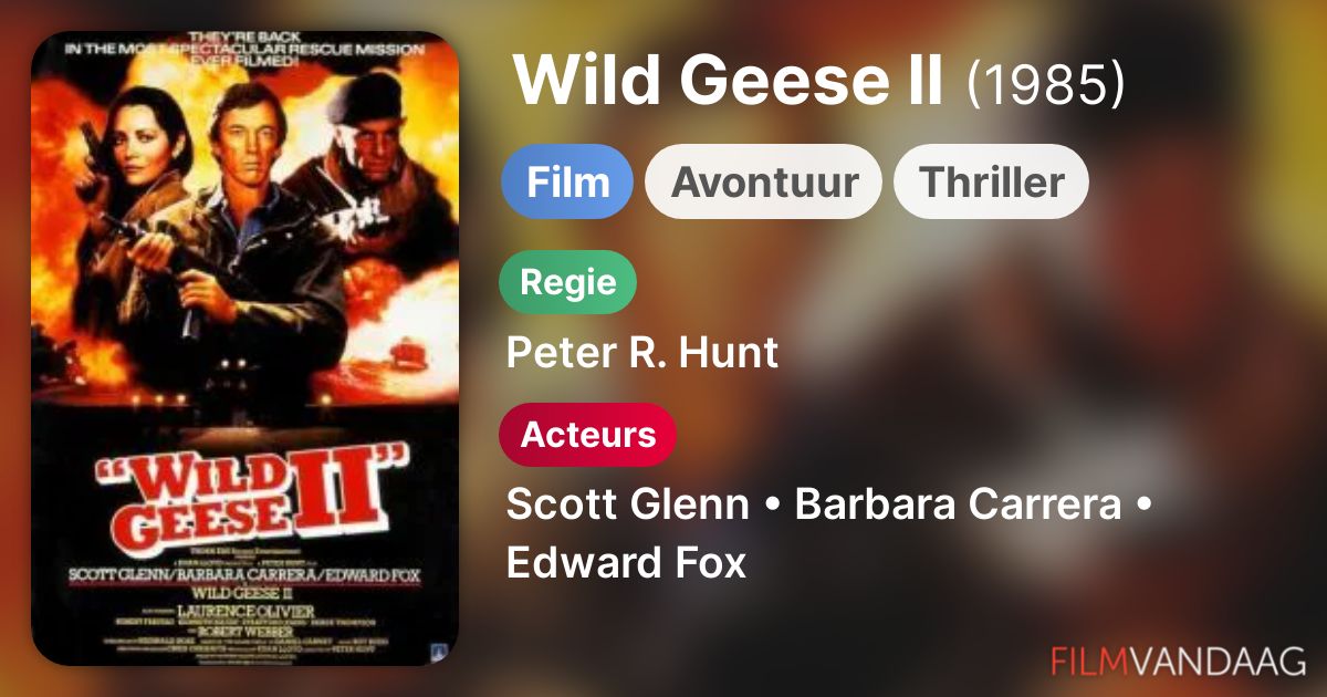 Wild Geese II (film, 1985) - FilmVandaag.nl