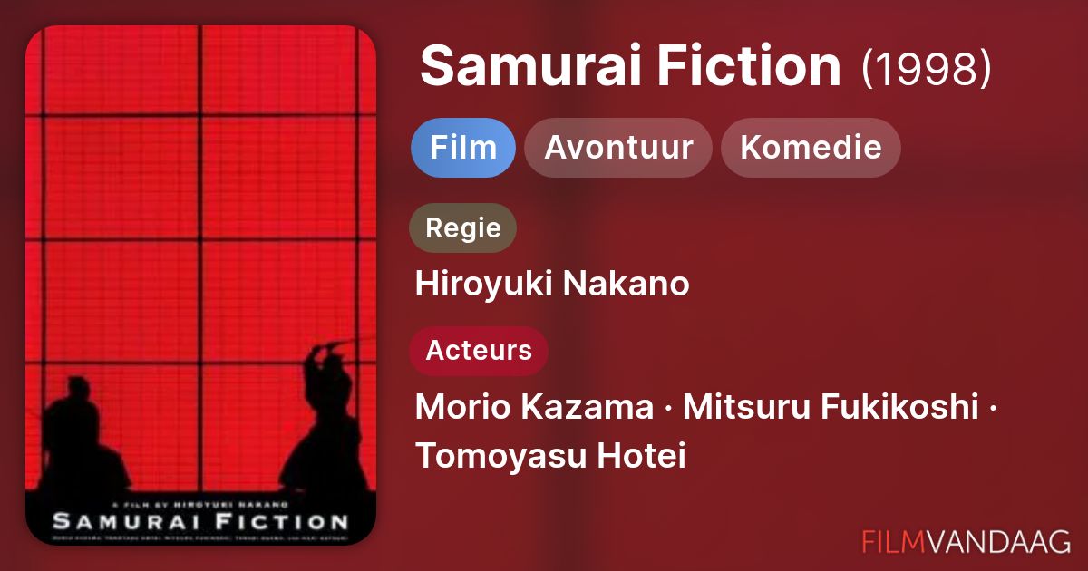 Samurai Fiction (film, 1998) - FilmVandaag.nl