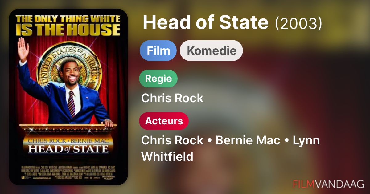 Head of State (film, 2003) - FilmVandaag.nl
