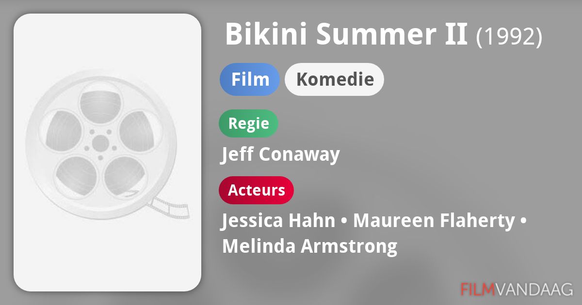 Bikini Summer II (film, 1992) - FilmVandaag.nl