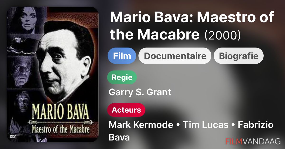 Mario Bava: Maestro of the Macabre (film, 2000) - FilmVandaag.nl