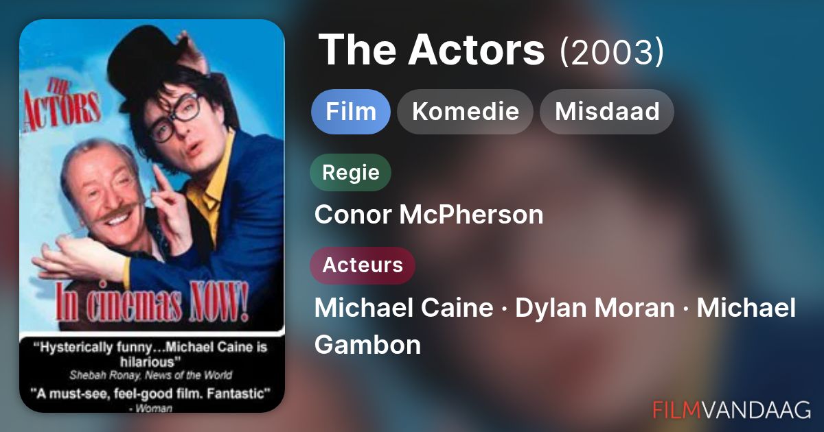 The Actors (film, 2003) kopen op dvd of blu-ray - FilmVandaag.nl