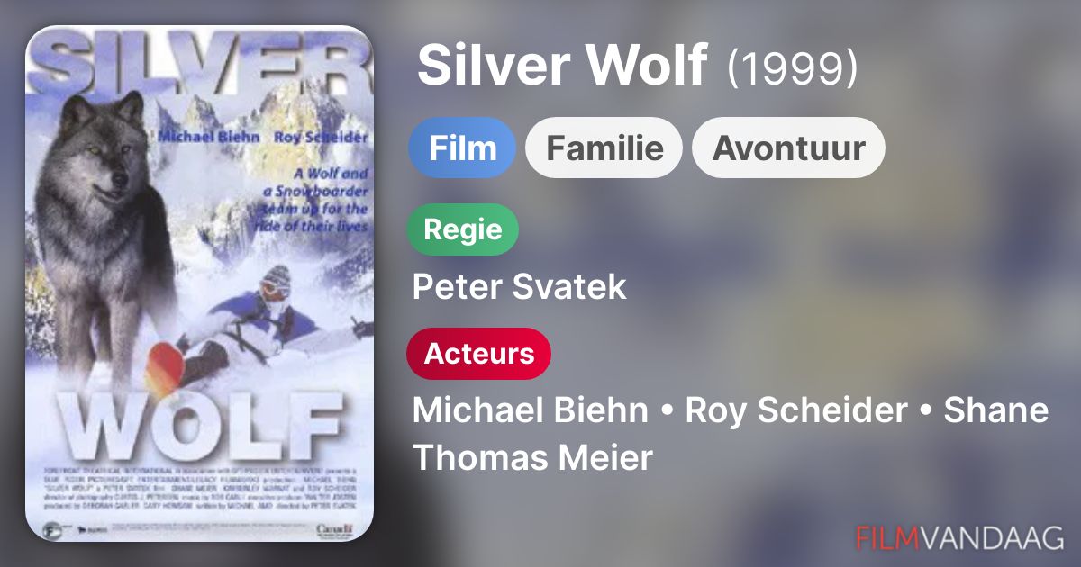 Silver Wolf (film, 1999) Nu Online Kijken - FilmVandaag.nl