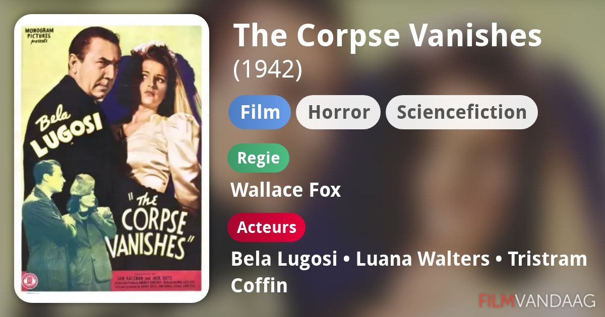 The Corpse Vanishes (film, 1942) - FilmVandaag.nl