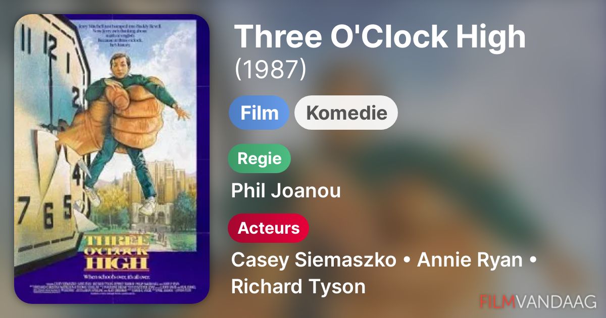 Three O'Clock High (film, 1987) - FilmVandaag.nl