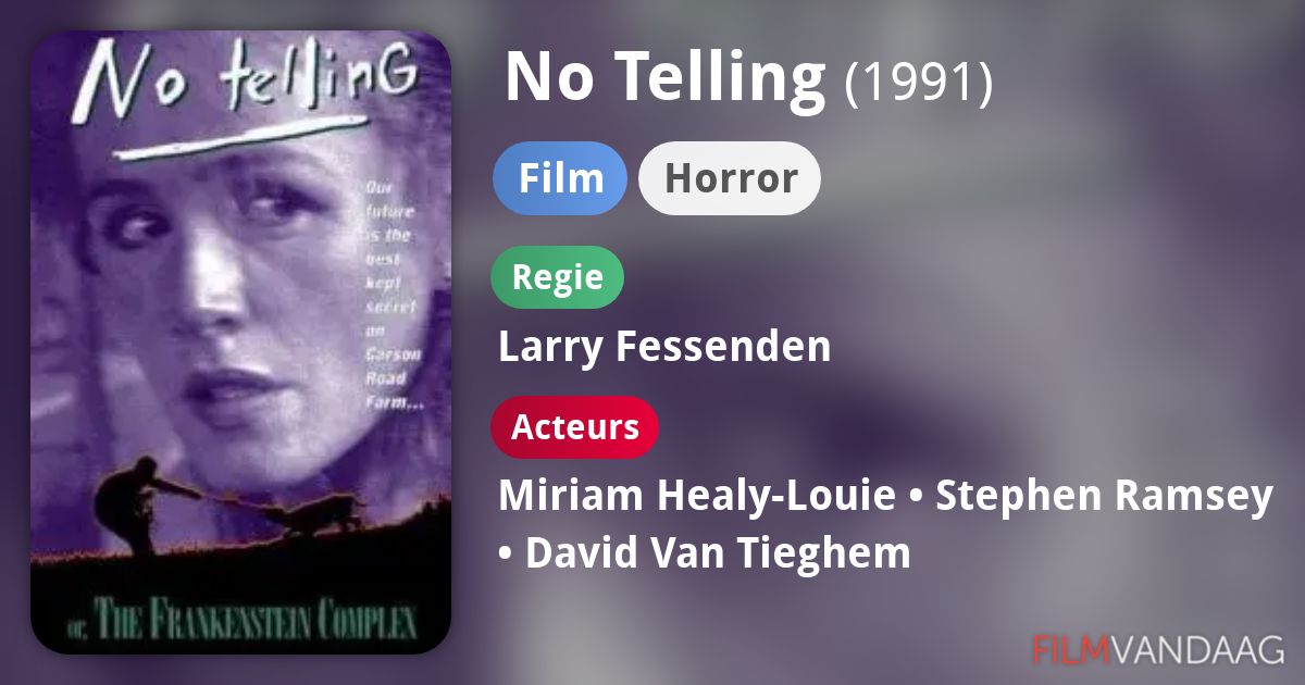 No Telling (film, 1991) - FilmVandaag.nl