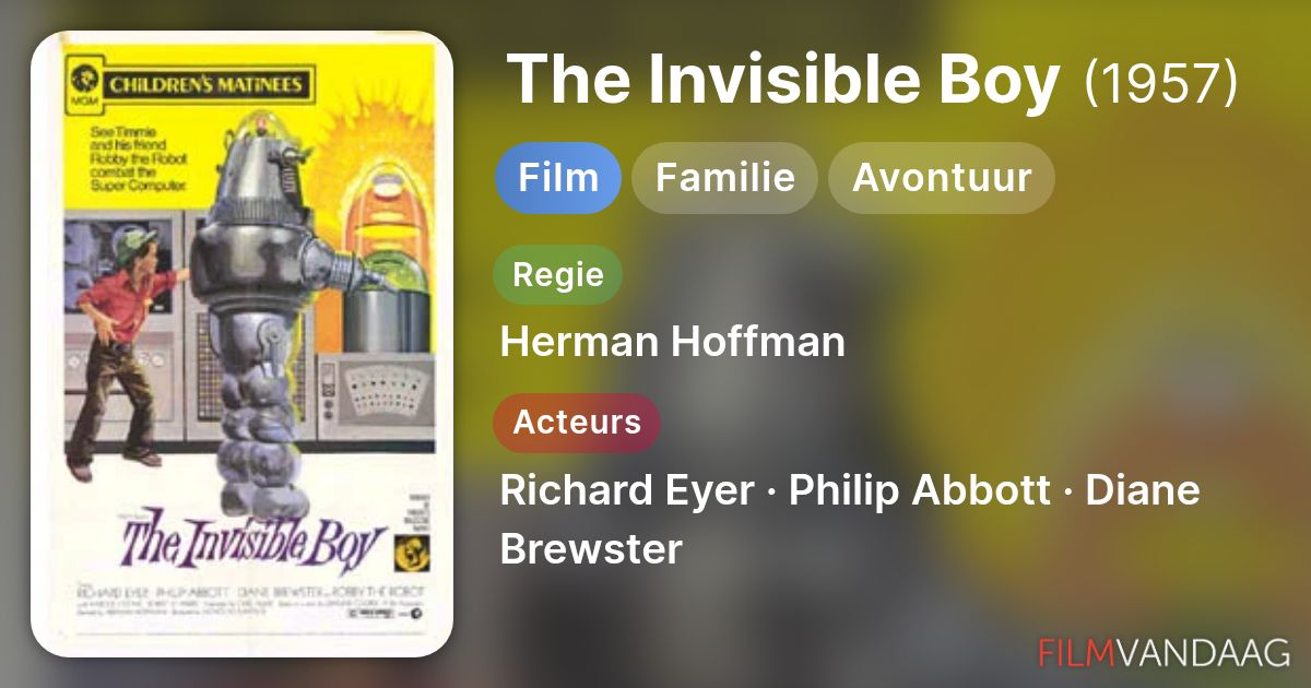 The Invisible Boy (film, 1957) - FilmVandaag.nl