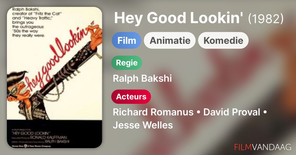 Hey Good Lookin' (film, 1982) - FilmVandaag.nl