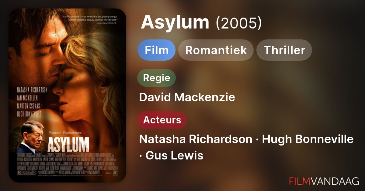 Asylum (film, 2005) - FilmVandaag.nl