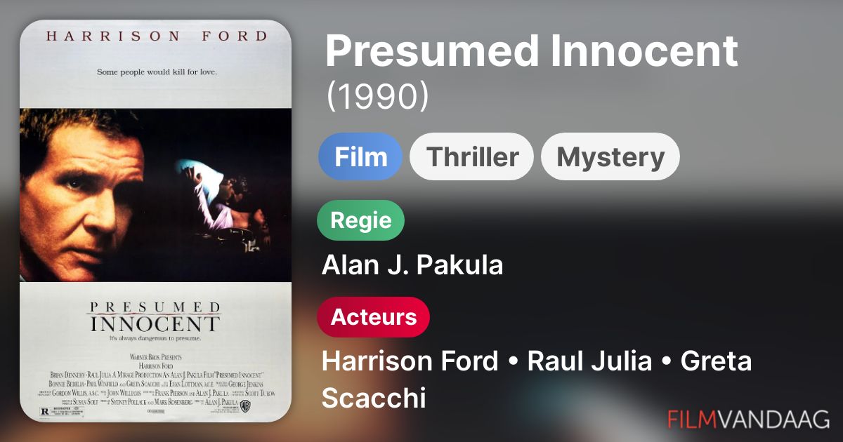 Presumed Innocent (film, 1990) - FilmVandaag.nl