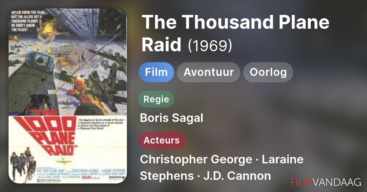 The Thousand Plane Raid (film, 1969) - FilmVandaag.nl