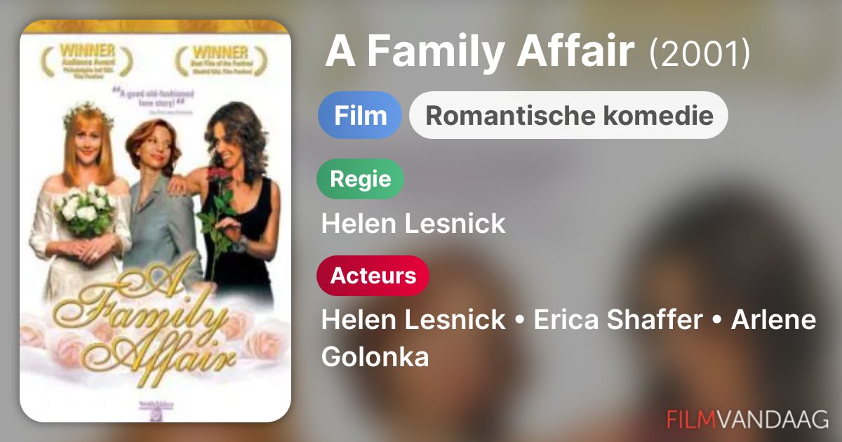 A Family Affair (film, 2001) - FilmVandaag.nl