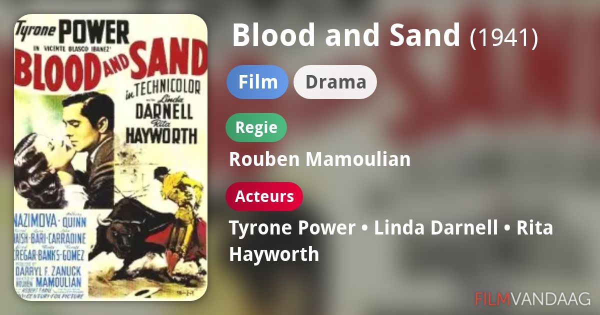 Blood and Sand (film, 1941) - FilmVandaag.nl