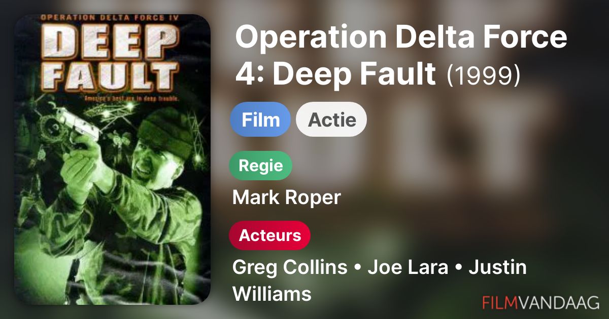 Operation Delta Force 4: Deep Fault (film, 1999) - FilmVandaag.nl