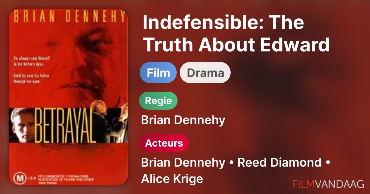 Indefensible: The Truth About Edward Brannigan (film, 1997 ...