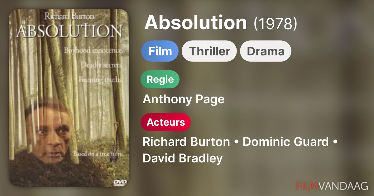 Absolution (film, 1978) - FilmVandaag.nl