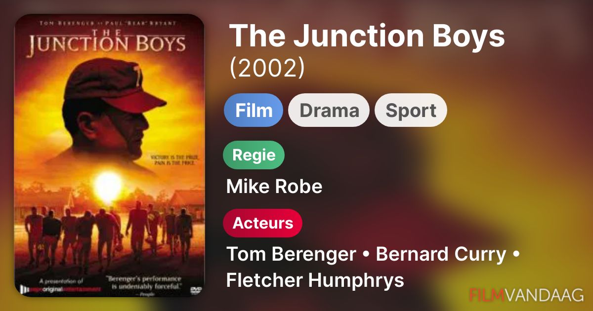 The Junction Boys (film, 2002) - FilmVandaag.nl