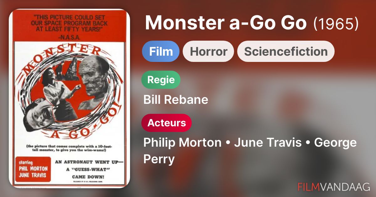 Monster a-Go Go (film, 1965) - FilmVandaag.nl