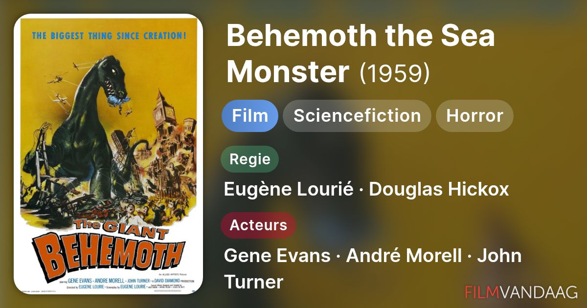 Behemoth the Sea Monster (film, 1959) - FilmVandaag.nl