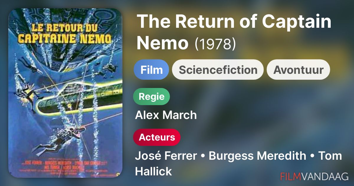 The Return of Captain Nemo (film, 1978) - FilmVandaag.nl