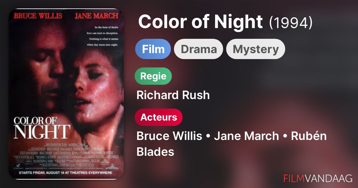 Color of Night (film, 1994) - FilmVandaag.nl