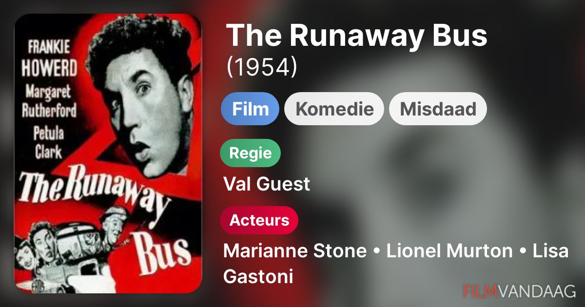 The Runaway Bus (film, 1954) - FilmVandaag.nl