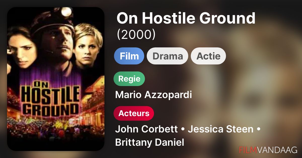 On Hostile Ground (film, 2000) - FilmVandaag.nl