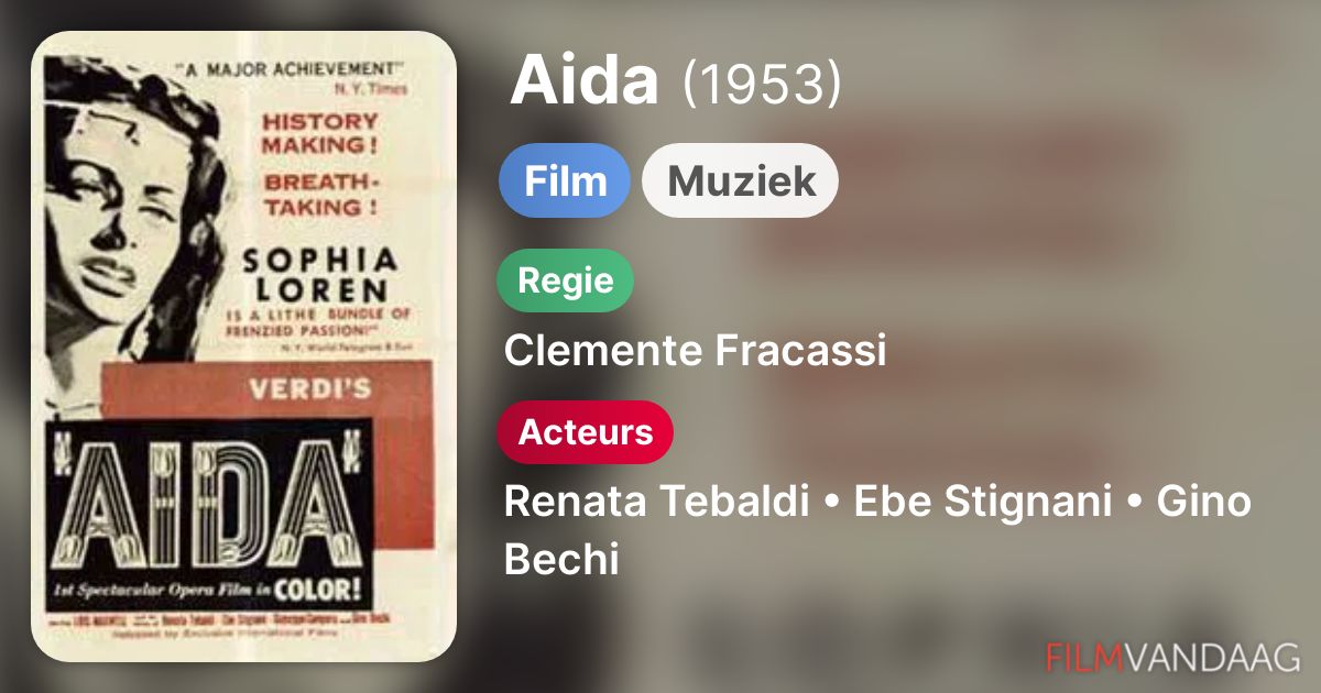 Aida (film, 1953) - FilmVandaag.nl