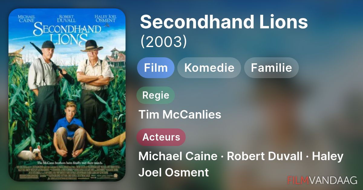 Secondhand Lions (film, 2003) - FilmVandaag.nl
