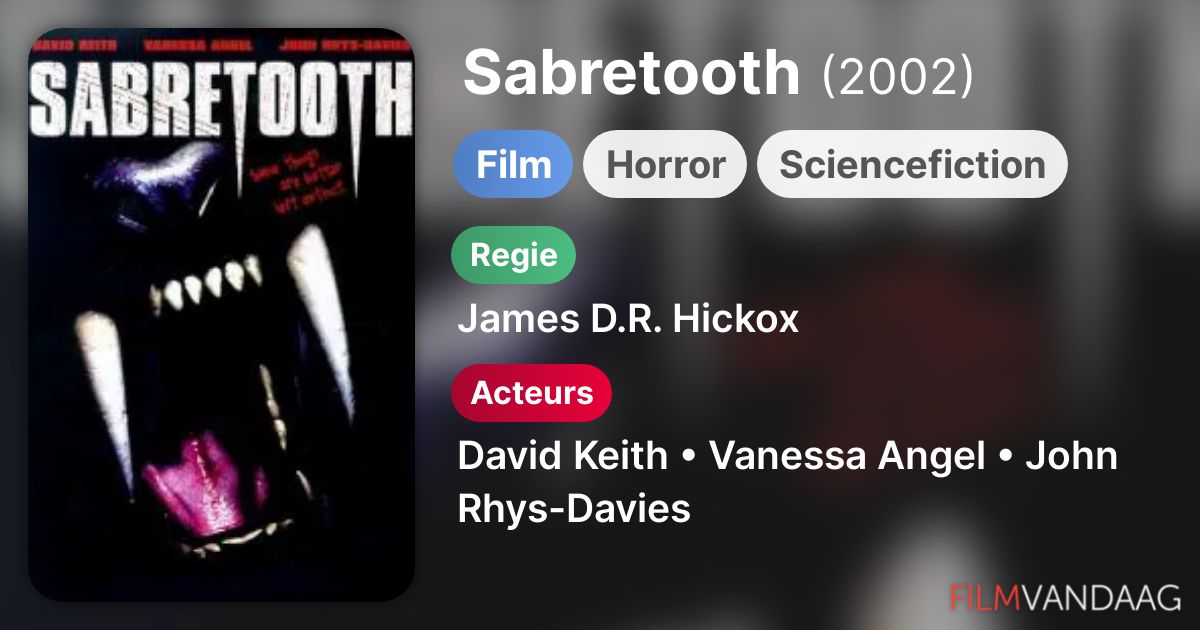 Sabretooth (film, 2002) - FilmVandaag.nl