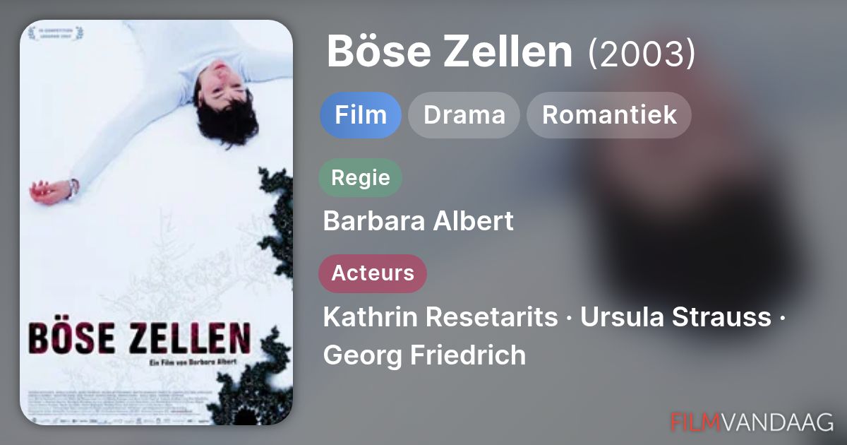 Böse Zellen (film, 2003) - FilmVandaag.nl