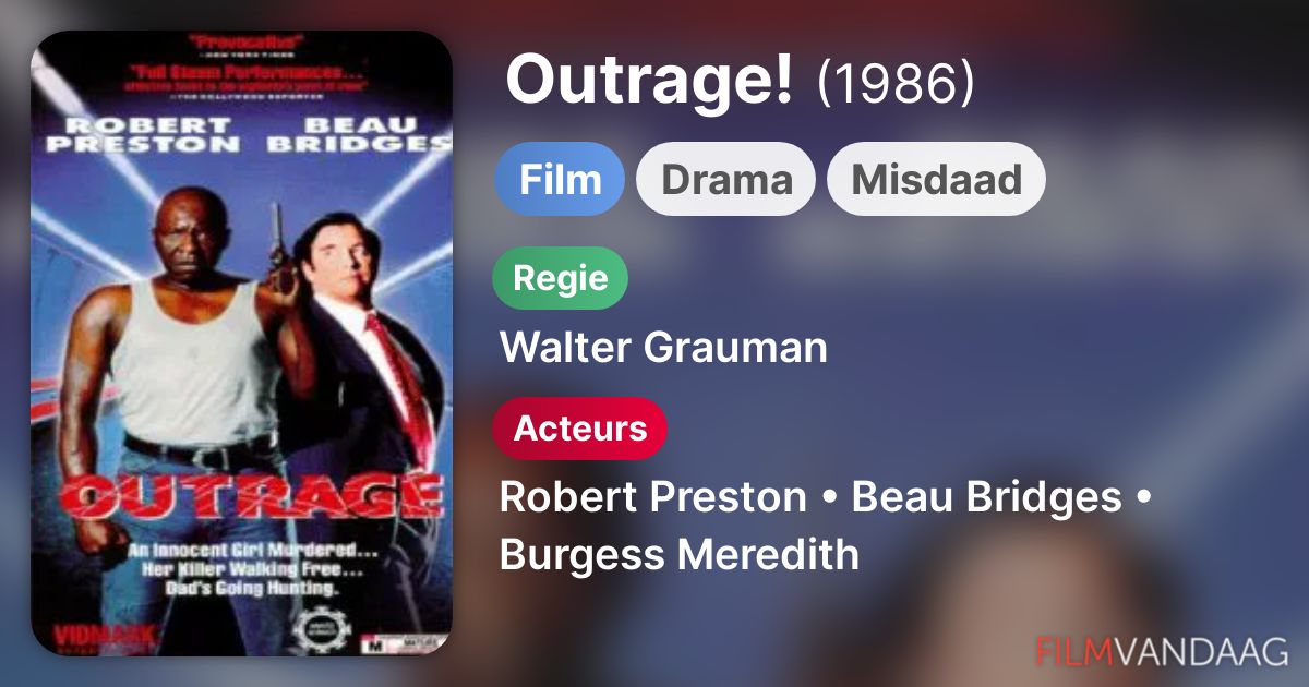 Outrage! (film, 1986) - FilmVandaag.nl