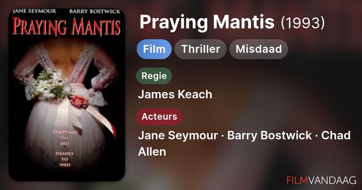 Praying Mantis (film, 1993) - FilmVandaag.nl