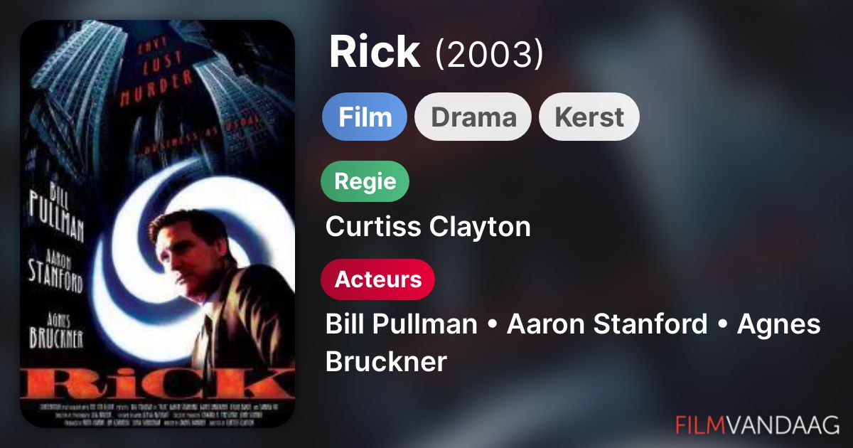 Rick (film, 2003) - FilmVandaag.nl